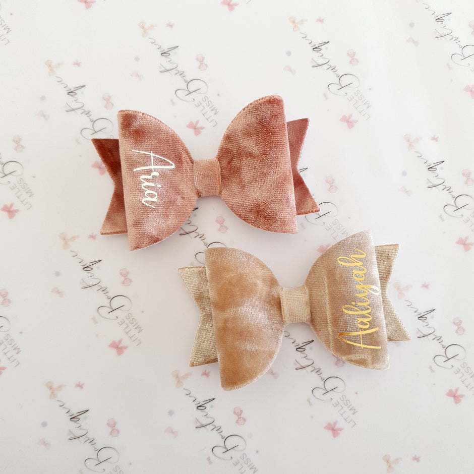 Velvet Bows – Little Miss Bowtique Co